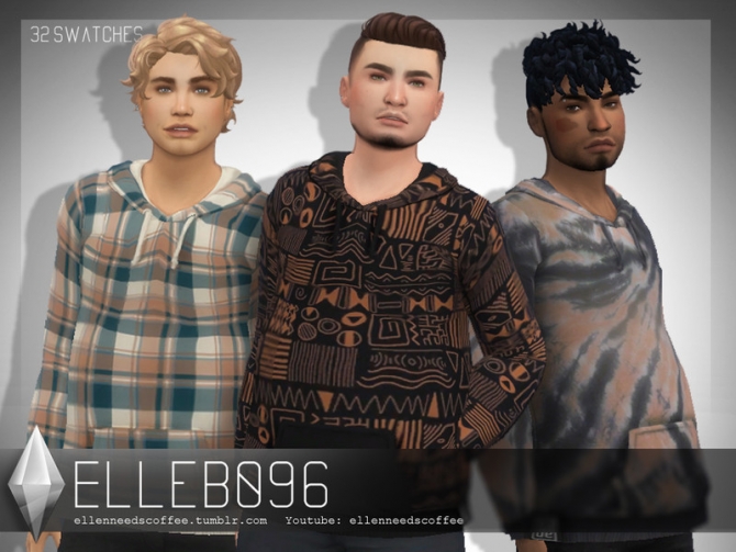 Harvey Hoodie by Elleb096 at TSR » Sims 4 Updates