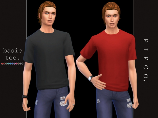 Basic tee by Pipco at TSR » Sims 4 Updates