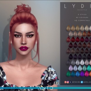 April Hair at Leo Sims » Sims 4 Updates