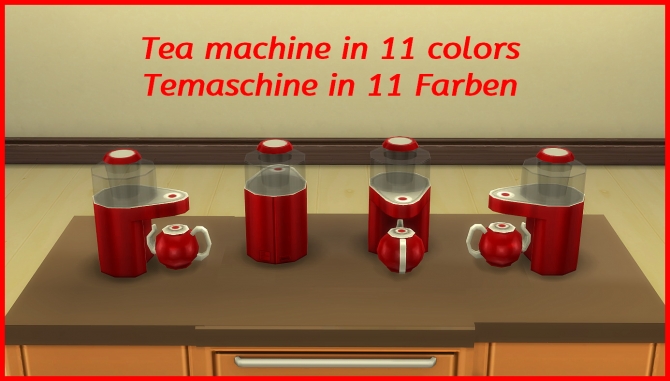 Tea maker by hippy70 at Mod The Sims » Sims 4 Updates