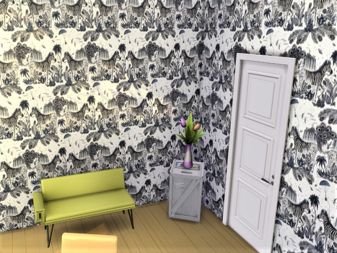 Zebra paper and panel by lavilikesims at TSR » Sims 4 Updates