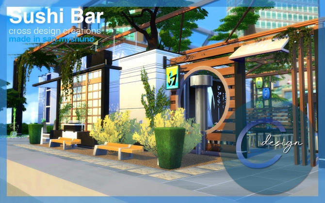 Sushi Bar at Cross Design » Sims 4 Updates