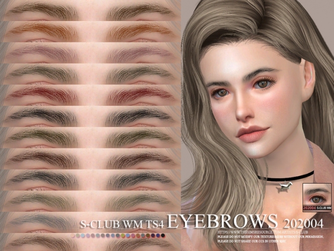Eyebrows 202004 by S-Club WM at TSR » Sims 4 Updates