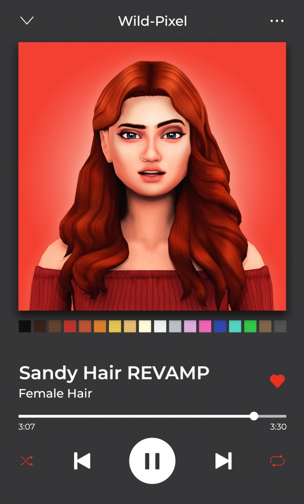 SANDY HAIR REVAMP at Wild-Pixel » Sims 4 Updates