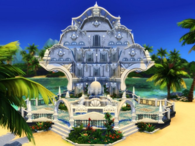 The Shell house by VirtualFairytales at TSR » Sims 4 Updates