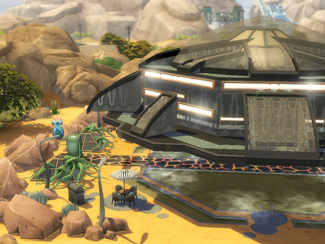 They landed alien ship by dasie2 at TSR » Sims 4 Updates