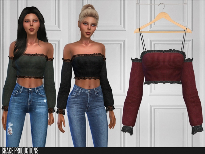 410 Top by ShakeProductions at TSR » Sims 4 Updates