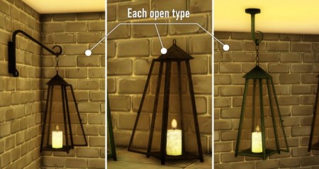 Antique Lantern Set at Haruinosato’s CC » Sims 4 Updates