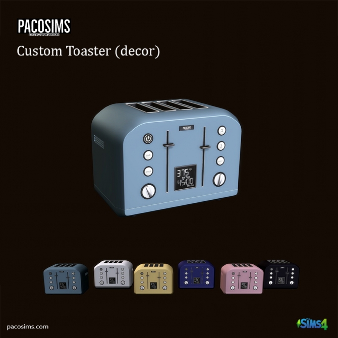 Costom Toaster Decor (P) at Paco Sims » Sims 4 Updates