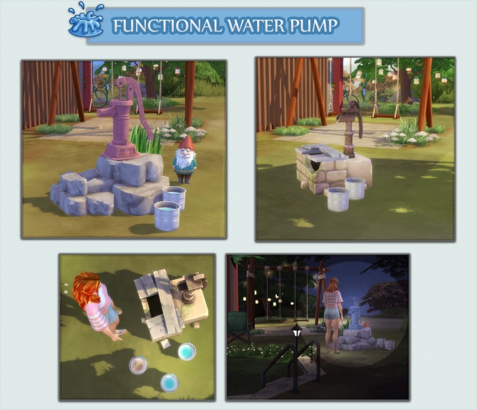 FUNCTIONAL WATER PUMP at Icemunmun » Sims 4 Updates