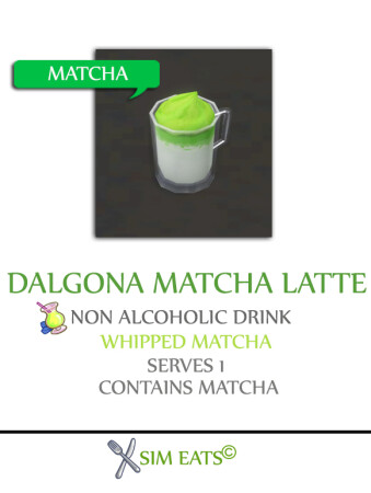 DALGONA CUSTOM DRINK at Icemunmun » Sims 4 Updates