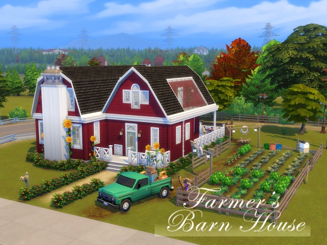 Farmer's Barn House by simbunnyRT at Mod The Sims » Sims 4 Updates