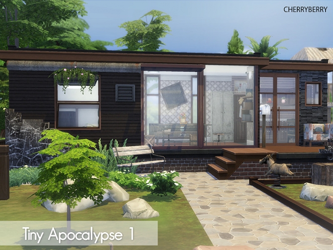 Tiny Apocalypse 1 house by CherryBerrySim at TSR » Sims 4 Updates