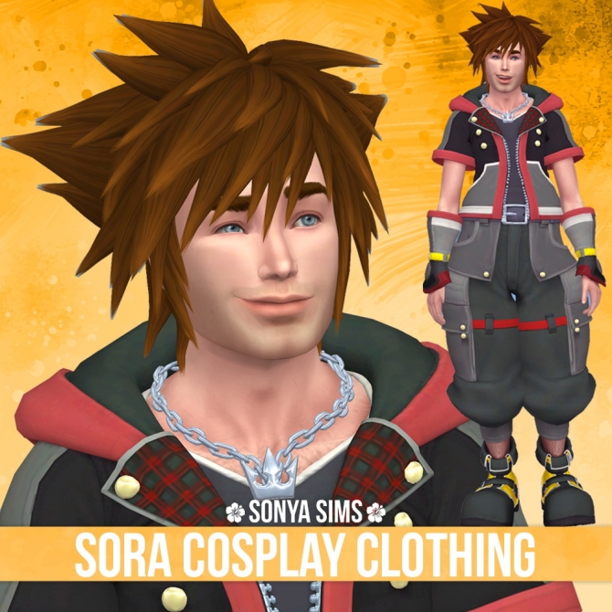 SORA COSPLAY COSTUME at Sonya Sims » Sims 4 Updates