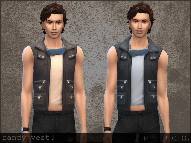 Randy vest by Pipco at TSR » Sims 4 Updates