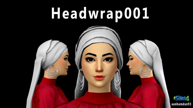 Headwrap 001 & 002 with Earring 001 at Aan Hamdan Simmer93 » Sims 4 Updates