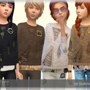 Chloe Top at Leo Sims » Sims 4 Updates