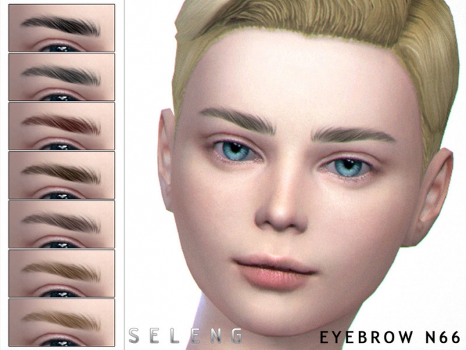 Eyebrows N66 by Seleng at TSR » Sims 4 Updates