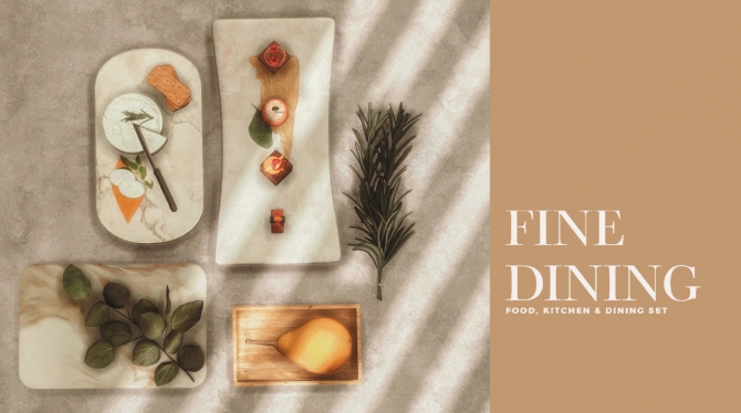 Fine dining set (P) at AggressiveKitty » Sims 4 Updates