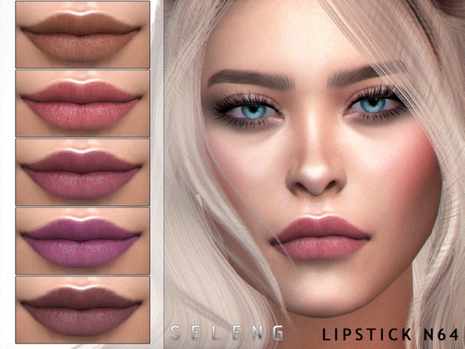 Lipstick N64 by Seleng at TSR » Sims 4 Updates