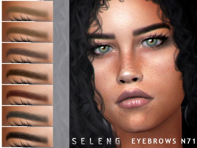 Eyebrows N71 by Seleng at TSR » Sims 4 Updates