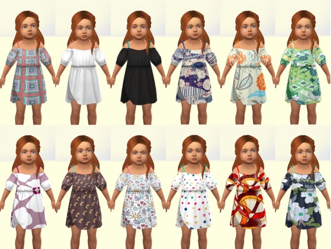 Bota dress for little girls by Delise at Sims Artists » Sims 4 Updates