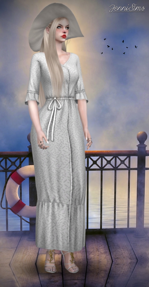 Summer dress BGC at Jenni Sims » Sims 4 Updates