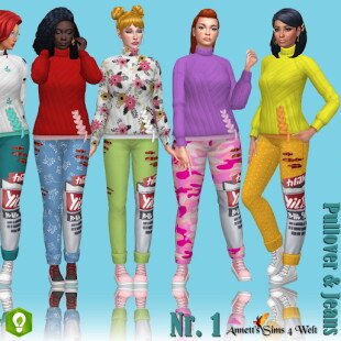 Je t’aime Sweater Pack at Simiracle » Sims 4 Updates