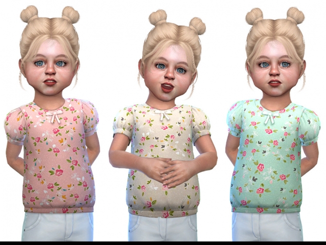 Top for Toddler Girls 01 by Little Things at TSR » Sims 4 Updates