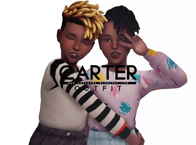 Carter Sweater and Jeans Outfit at Onyx Sims » Sims 4 Updates