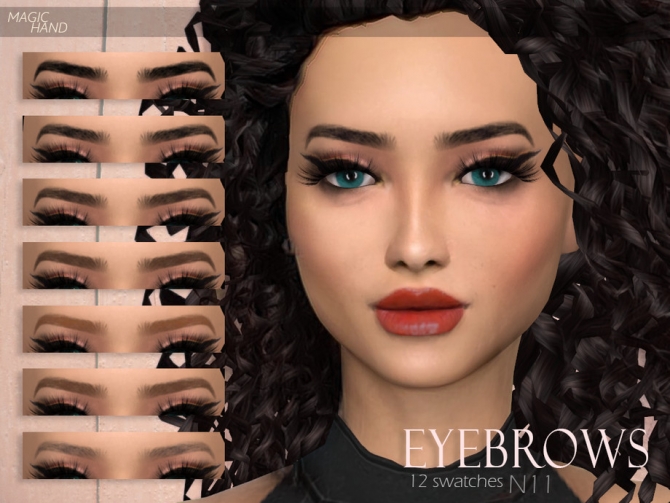 Eyebrows N11 by MagicHand at TSR » Sims 4 Updates