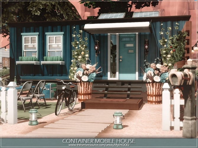 Container Mobile House by MychQQQ at TSR » Sims 4 Updates