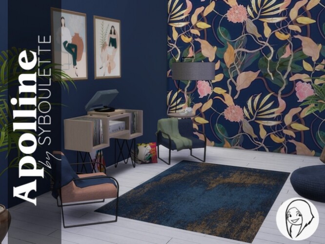 Apolline Lounge Corner Set by Syboubou at TSR » Sims 4 Updates