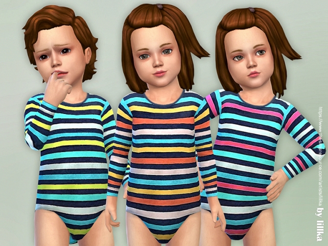Toddler Onesie 10 by lillka at TSR » Sims 4 Updates