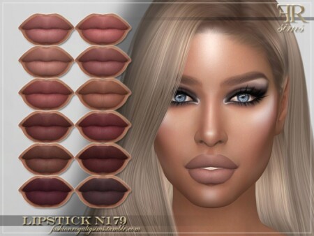 FRS Lipstick N179 by FashionRoyaltySims at TSR » Sims 4 Updates