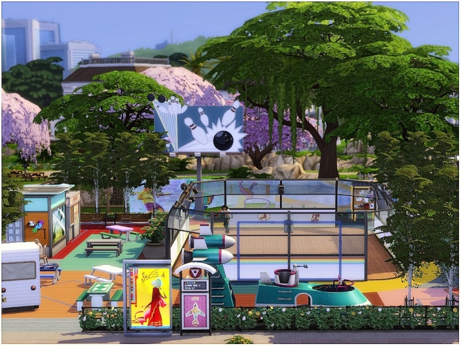 Neighborhood Park by lotsbymanal at TSR » Sims 4 Updates