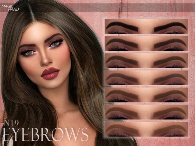 Eyebrows N19 by MagicHand at TSR » Sims 4 Updates