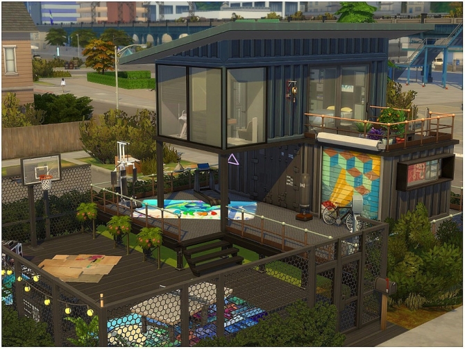 Metal Container by lotsbymanal at TSR » Sims 4 Updates