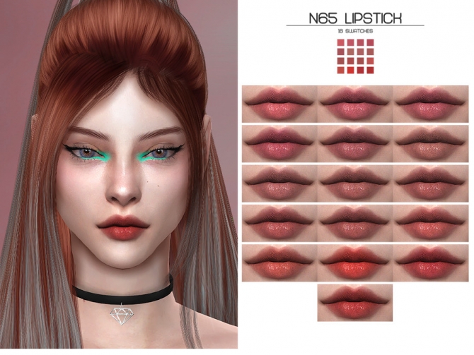 LMCS N65 Lipstick HQ by Lisaminicatsims at TSR » Sims 4 Updates