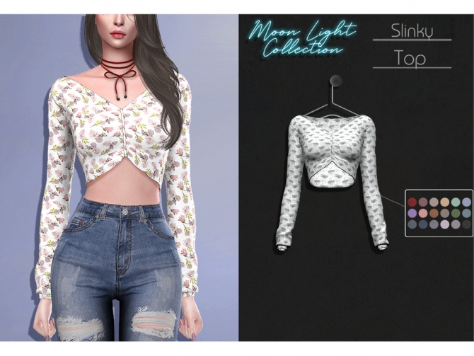 LMCS Slinky Top by Lisaminicatsims at TSR » Sims 4 Updates