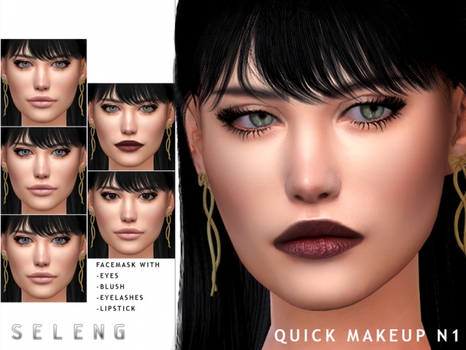 Quick Makeup N1 by Seleng at TSR » Sims 4 Updates