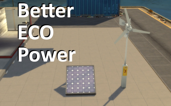 Better ECO Power by gettp at Mod The Sims » Sims 4 Updates