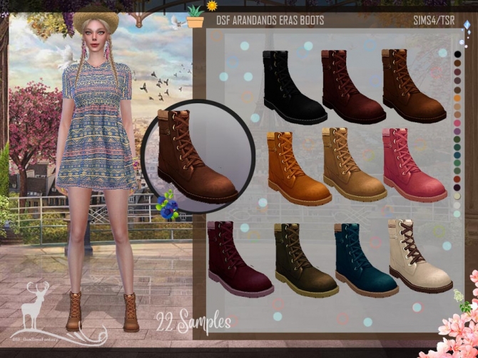 DSF ARANDANOS ERAS BOOTS by DanSimsFantasy at TSR » Sims 4 Updates