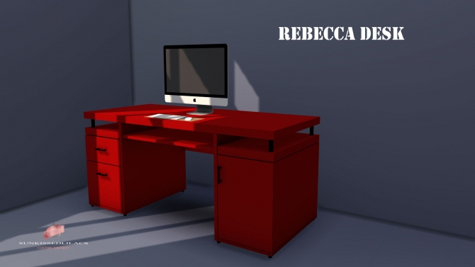 Rebecca Desk at Sunkissedlilacs » Sims 4 Updates