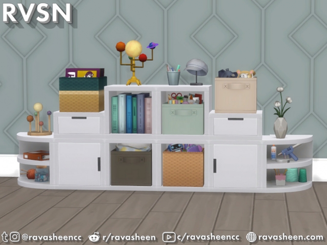 Storage Squared Cubby Inserts by RAVASHEEN at TSR » Sims 4 Updates