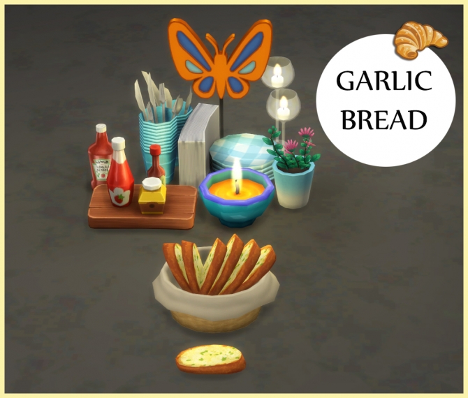 PLAIN GARLIC BREAD at Icemunmun » Sims 4 Updates