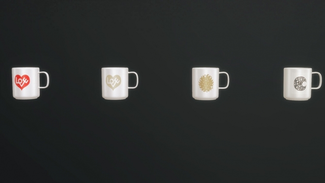 COFFEE MUGS COLLECTION at Meinkatz Creations » Sims 4 Updates