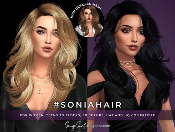 Supernova, Amanda & Sonia Hairs at Sonya Sims » Sims 4 Updates