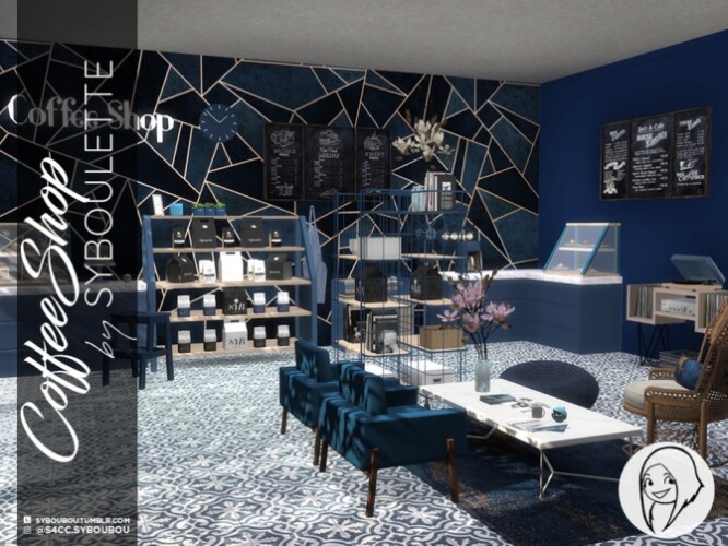 Coffee Shop Set by Syboubou at TSR » Sims 4 Updates
