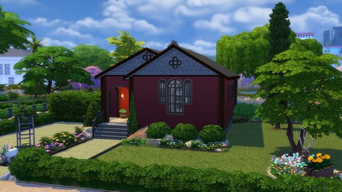 Crimson Niche Home by Wykkyd at Mod The Sims » Sims 4 Updates